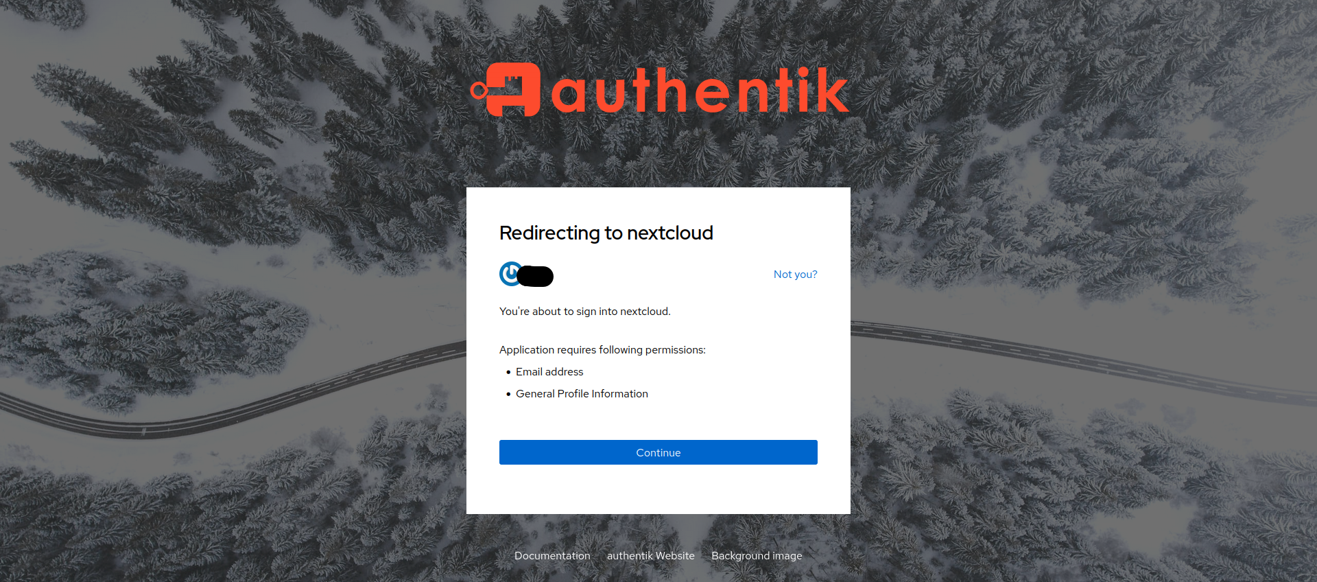 Redirect prompt with new applications. Prior apps created with 2021.12 ...