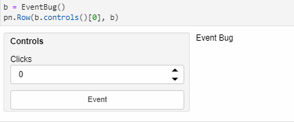 ReactiveHTML param.Event trigger _script only once · Issue #2671 · holoviz/panel · GitHub