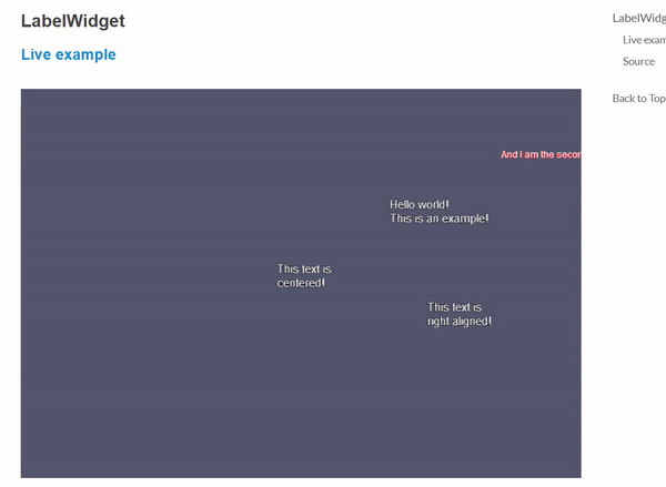 Labelwidget Is Not Working · Issue 1509 · Kitwarevtk Js · Github 7464
