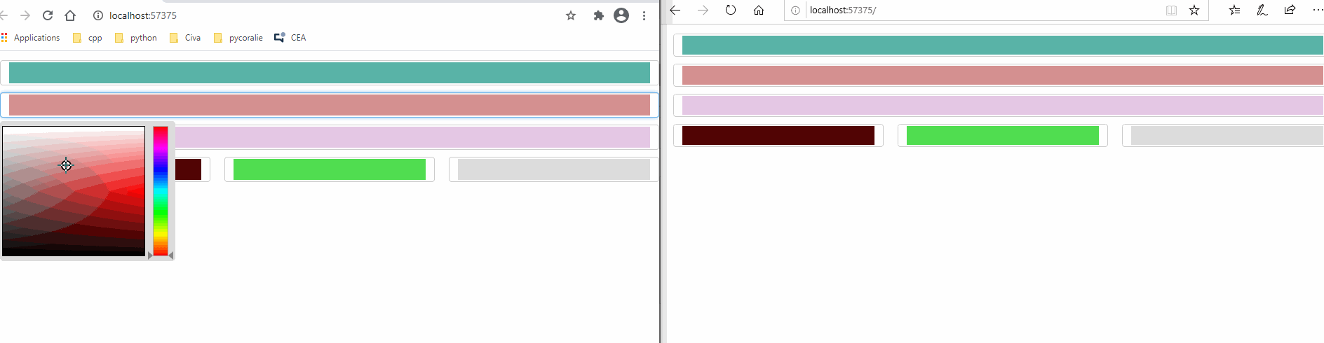 Bug Colorpicker Does Not Respect Initial Color · Issue 10405 · Bokehbokeh · Github