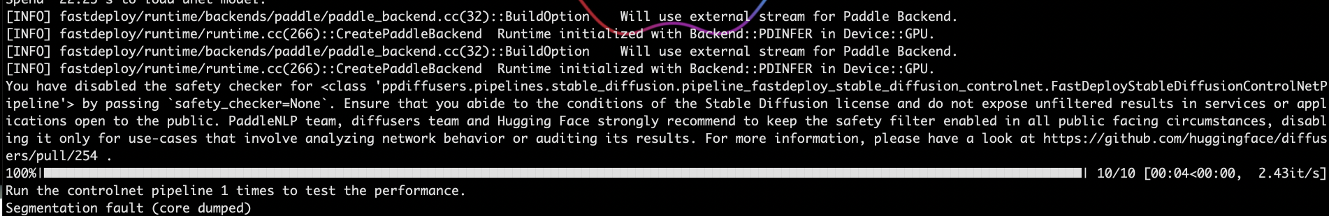 [Bug]: controlnet模型导出报错Floating point exception (core dumped) · Issue #5577 · PaddlePaddle ...