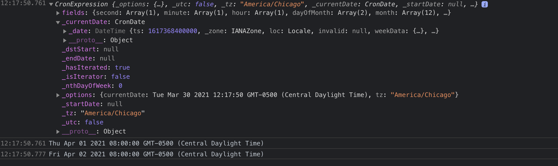"Invalid expression, loop limit exceeded" when using timezone in options · Issue #218 ...