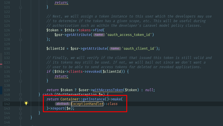Allowed Memory Size When Catch Exception · Issue 502 · Laravel 2754