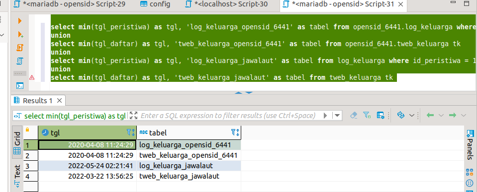Bug/error: Log Keluarga tidak sesuai dengan detail modul keluarga · Issue #6745 · OpenSID ...