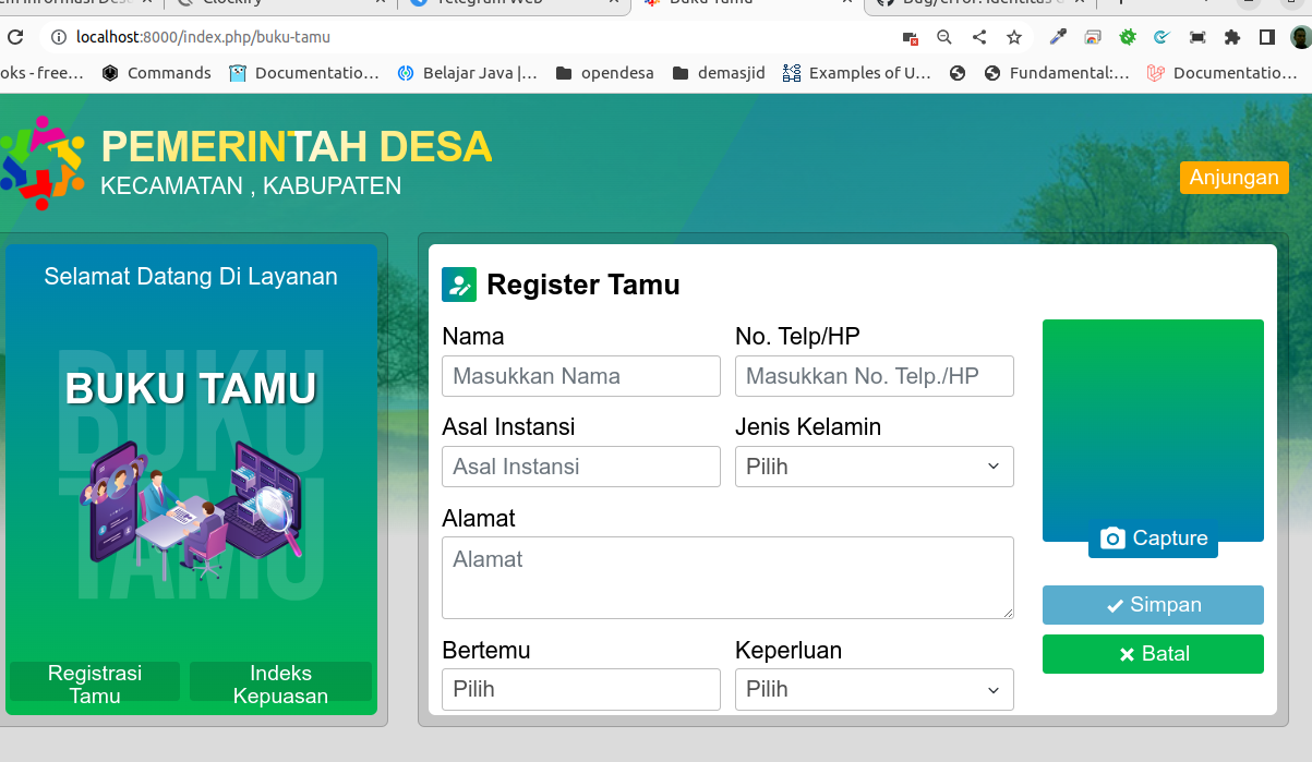 Bug/error: Identitas desa tidak muncul pada buku tamu · Issue #6866 · OpenSID/OpenSID · GitHub
