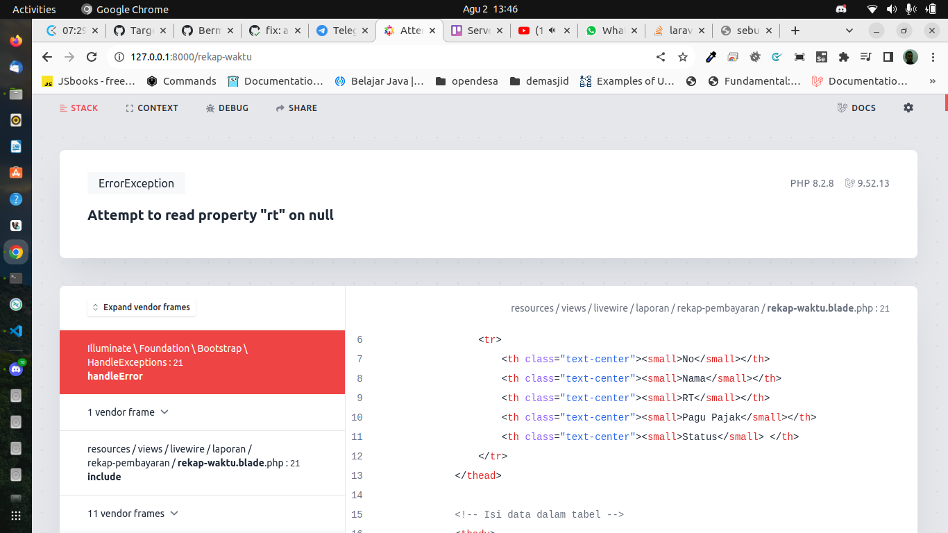 Terjadi error ketika buka menu rekap pembayaran - rekap waktu · Issue #174 · OpenSID/wiki-pbb ...