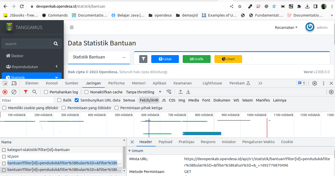 Pengambilan data ajax datatable dobel pada menu statistik bantuan · Issue #262 · OpenSID/OpenKab ...