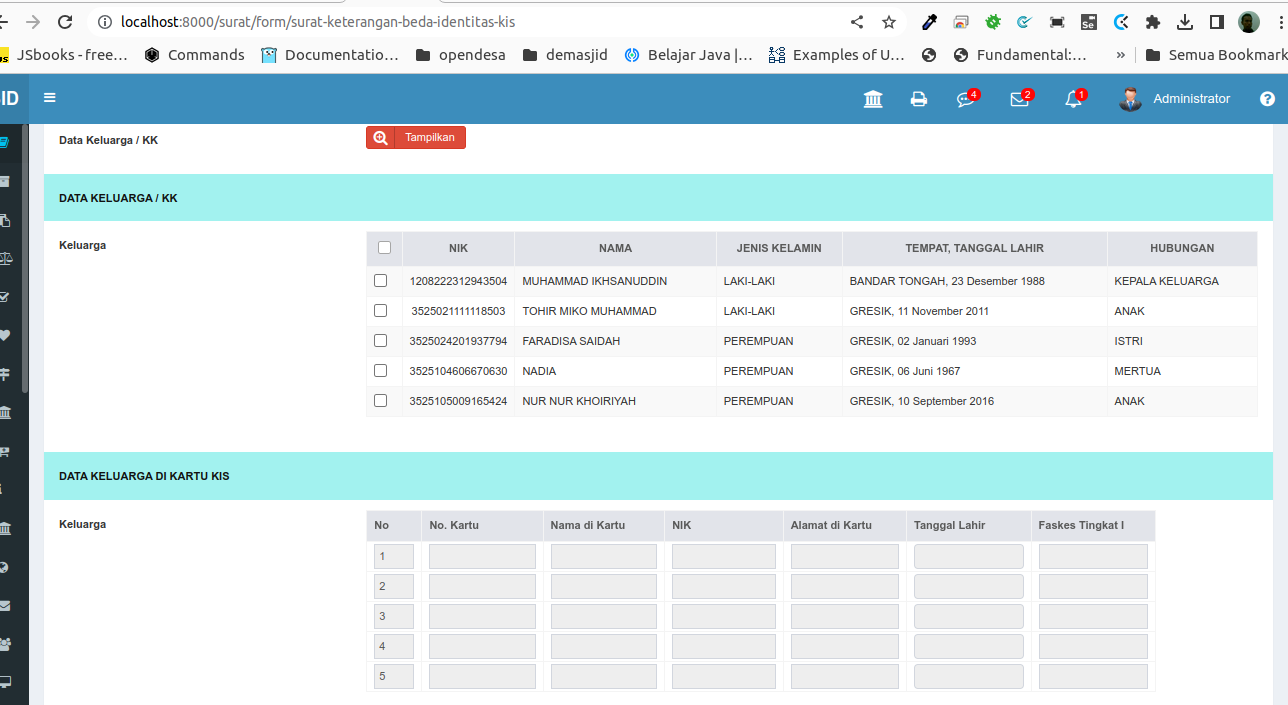 Surat Keterangan Beda Identitas KIS · Issue #7330 · OpenSID/OpenSID · GitHub