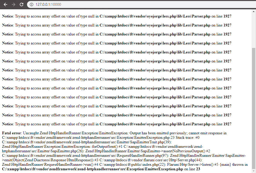 Flarum Beta 10, 11 Not Support in PHP 7.4.1 · Issue #1980 · flarum/framework · GitHub