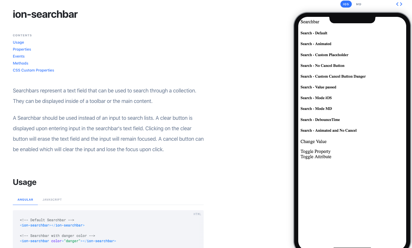 V400 Beta15 Documentation Ui Not Helpful · Issue 16243 · Ionic Teamionic Framework · Github