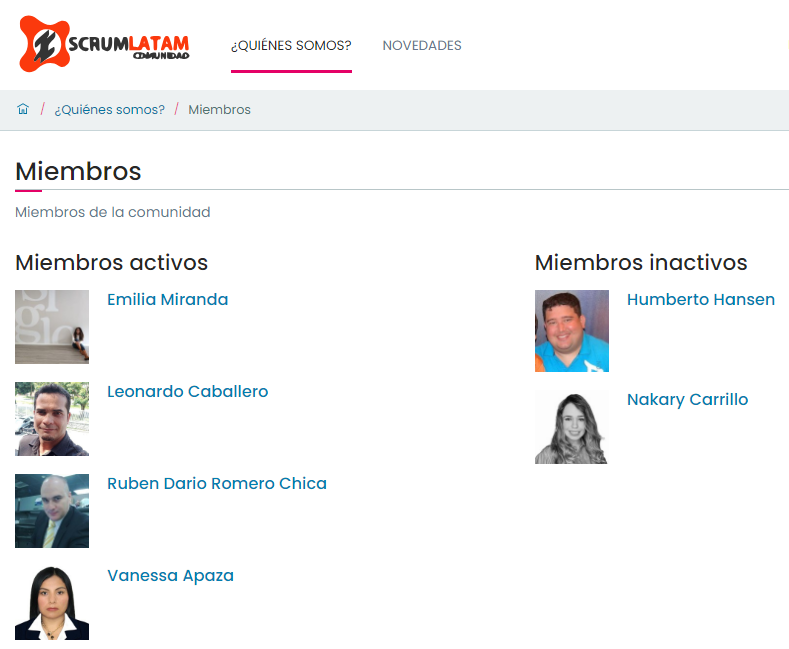 📃[UX/UI] Mostrar información de ¿Quiénes somos? · Issue #106 · ScrumLATAMComunidad ...