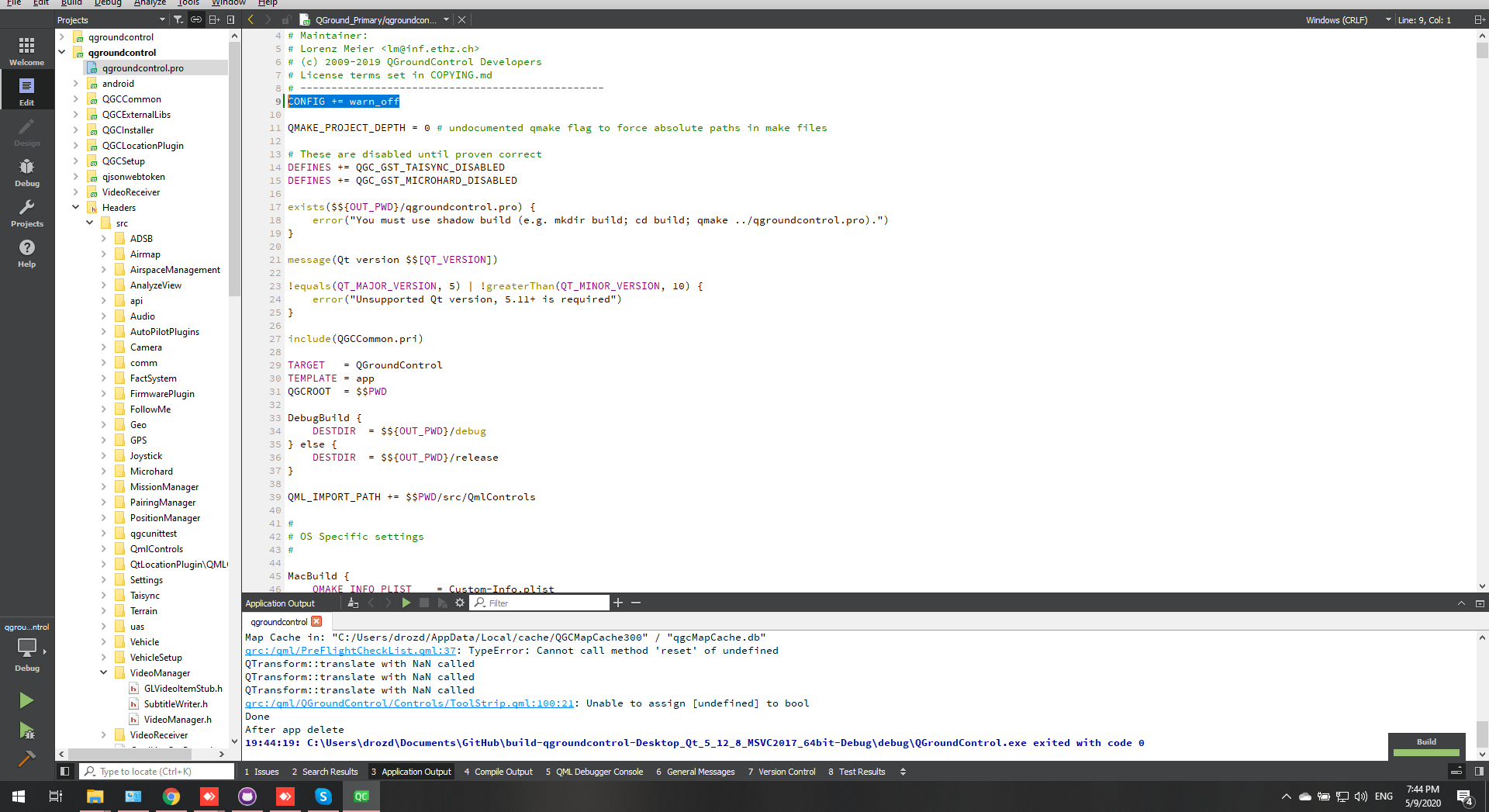 Using msvc2017 and qt5.12 will report c2220 errors. · Issue #8696 · mavlink/qgroundcontrol · GitHub