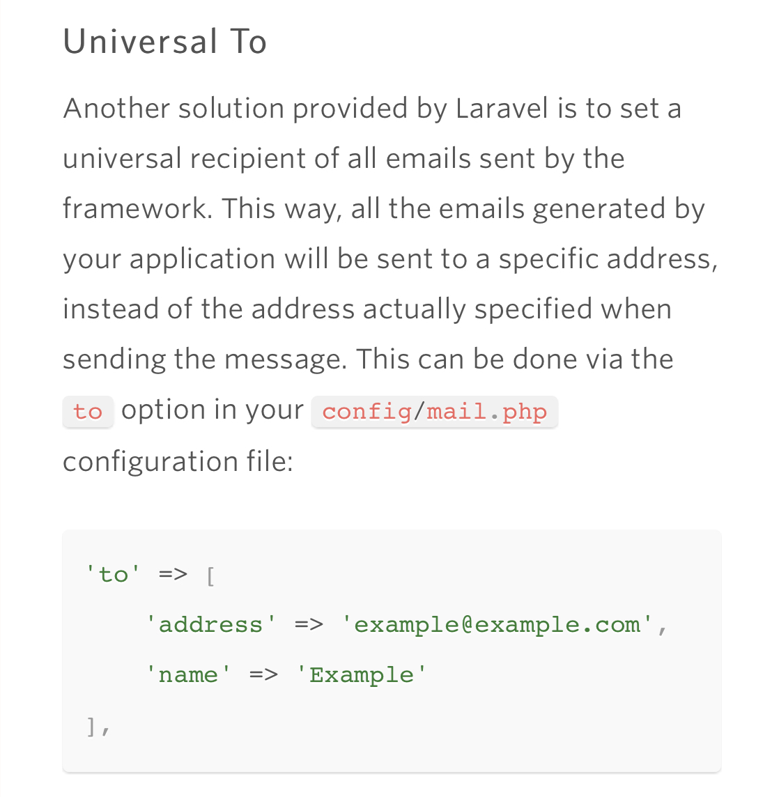 Bcc Email Not Sent If Global To Is Set Is This Expected · Issue 28456 · Laravel Framework