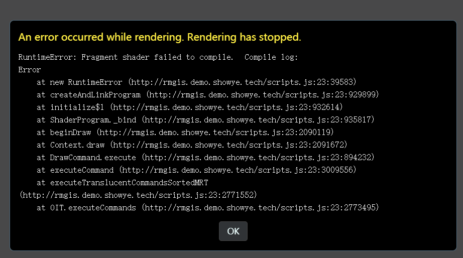Rendering Has Stopped In Chrome · Issue 8634 · Cesiumgscesium · Github