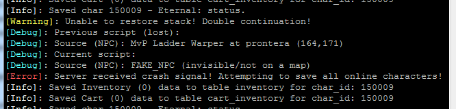 MvP Ladder Warper Map Crashed · Issue #3881 · rathena/rathena · GitHub