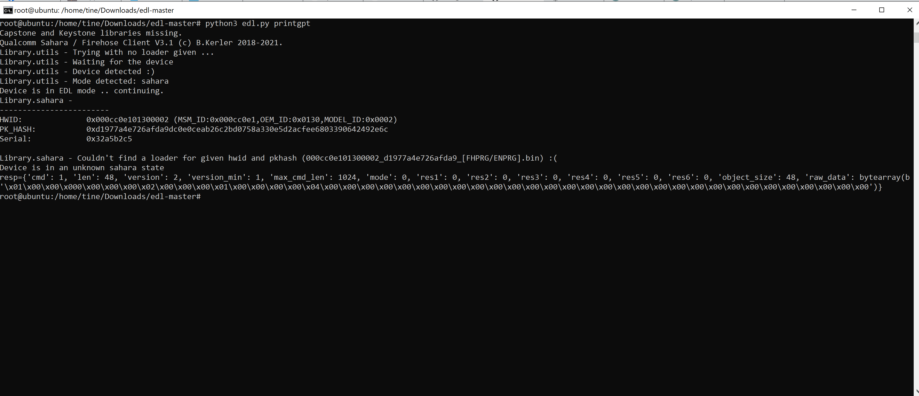 I have unknown chiness phone that stuck in edl mode · Issue #43 · bkerler/edl · GitHub
