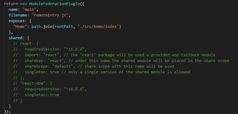 Can't use string ref in ModuleFederationPlugin exposes ? · Issue #12586 · webpack/webpack · GitHub