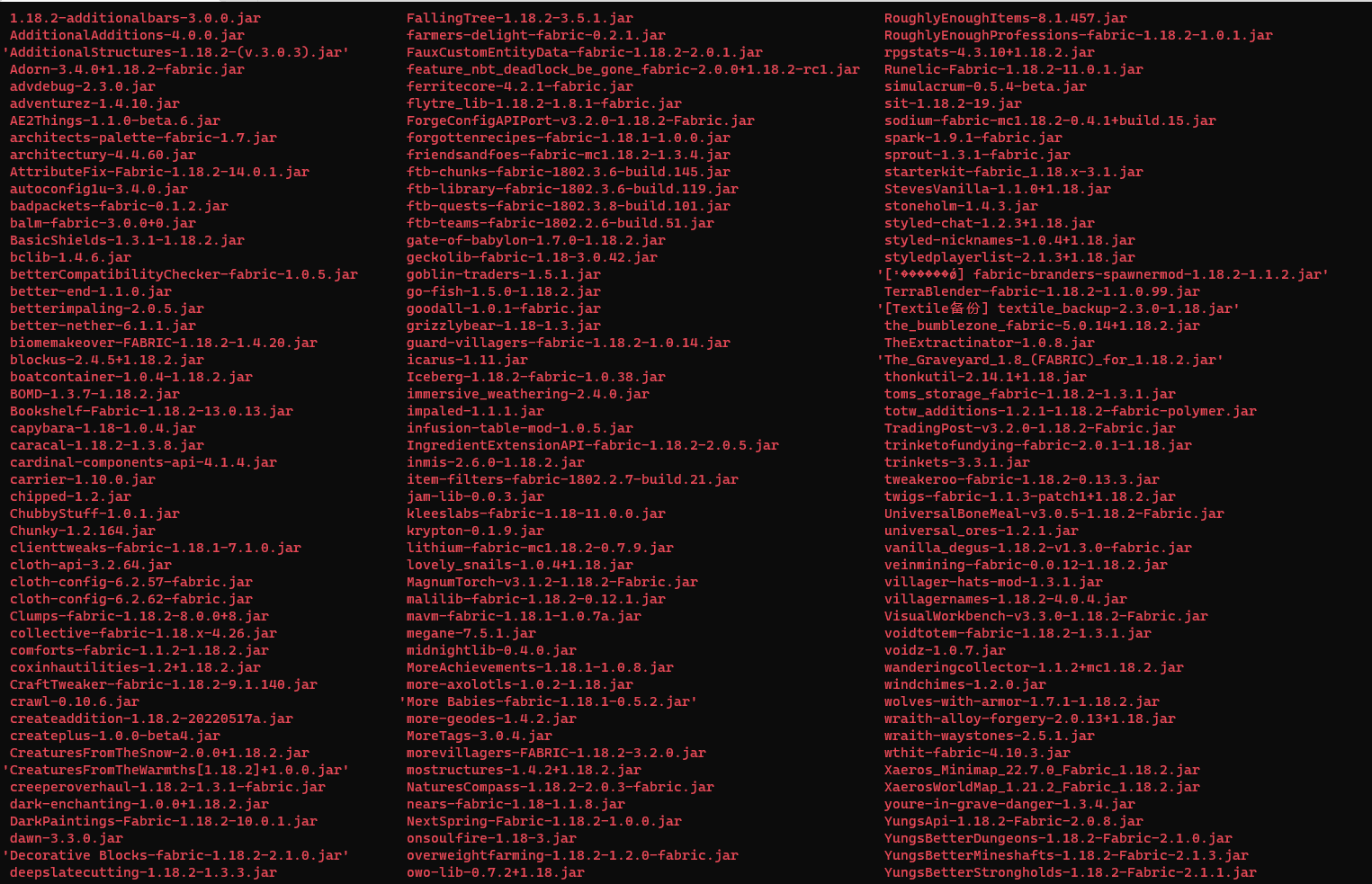 stackoverflow on fabric 1.18.2 server · Issue #1 · Nova-Committee/Portable-Craft · GitHub