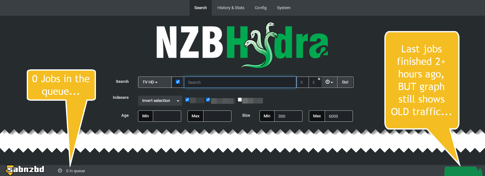 Download area still shows 2+ hours OLD SABnzbd activity · Issue #594 ...