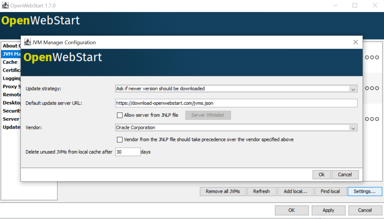 Jvm Download Manager Is Showing Oracle As Vendor · Issue 529 · Karakun Openwebstart · Github