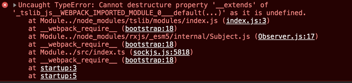 GitHub - philcockfield/webpack5-tslib-error: Sample error