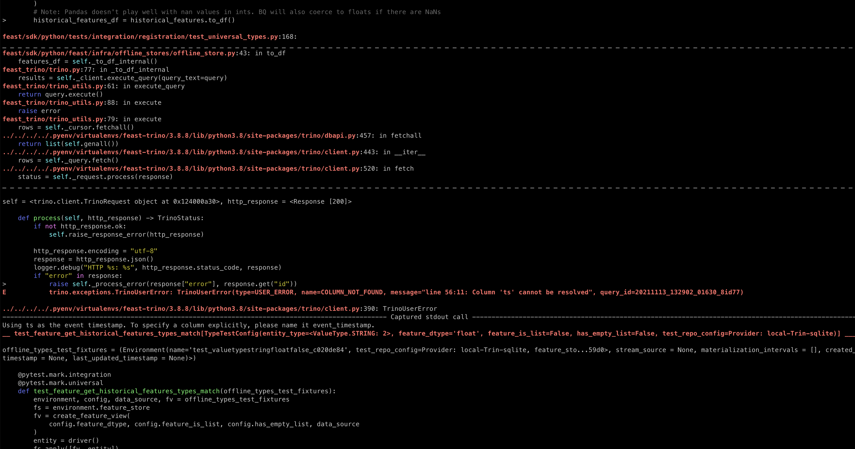 Inconsistent column names with universal suite · Issue #2033 · feast-dev/feast · GitHub