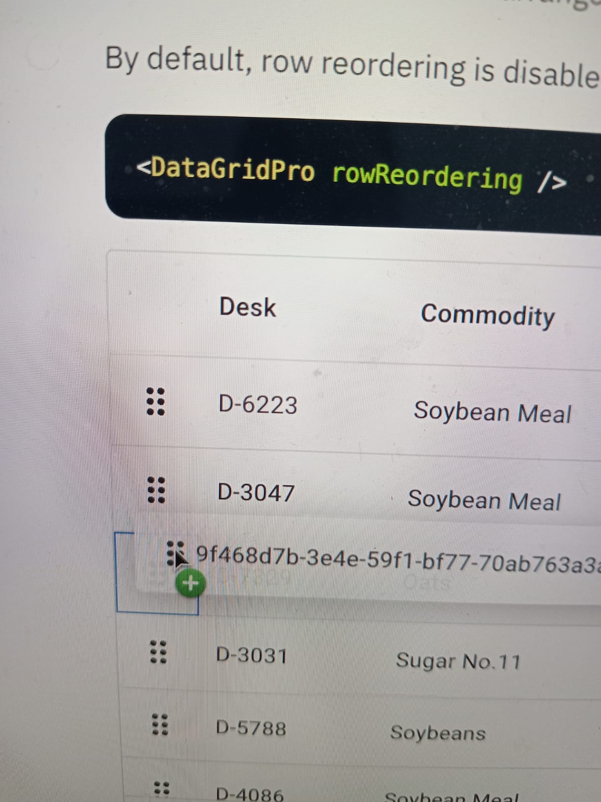 Question Can The Dragging State Icon Be Customized When Re Order A Row · Issue 10881 · Mui 