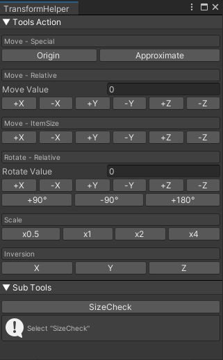 GitHub - omsb/TransformHelper: Unityでマップなどの配置をサポートするツール