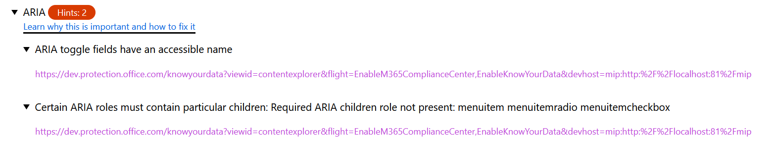 [Bug] ARIA Acessibility issue does not have html snippet · Issue #3135 · webhintio/hint · GitHub