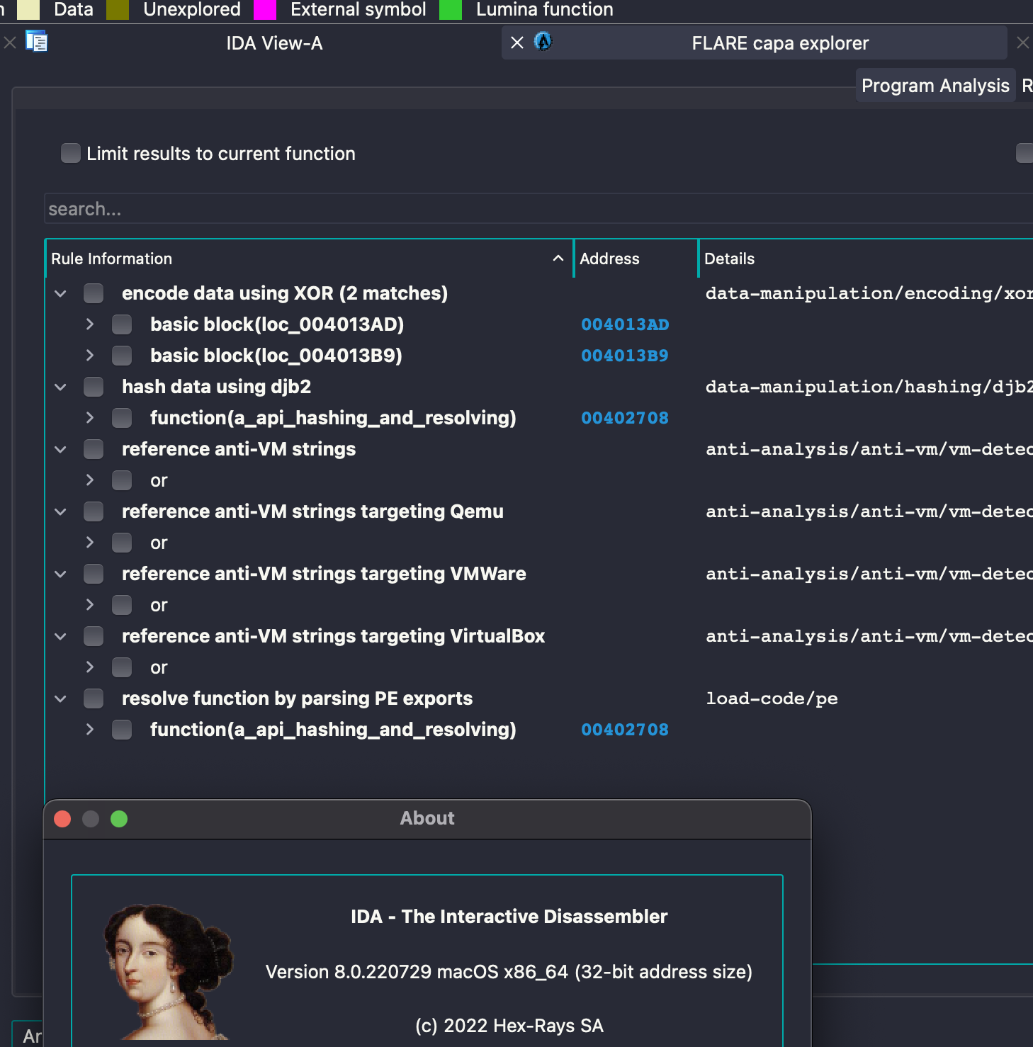 Error running capa on `IDA` · Issue #1154 · mandiant/capa · GitHub