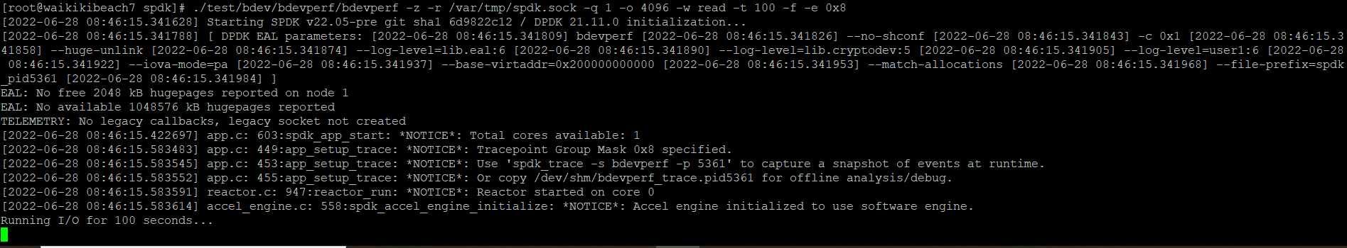 [spdk/bdevperf]bdevperf can not handle the error bdev correctly with "-f" option enabled · Issue ...