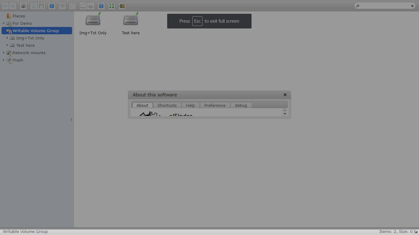 Full screen & preference tab · Issue #2076 · Studio-42/elFinder · GitHub