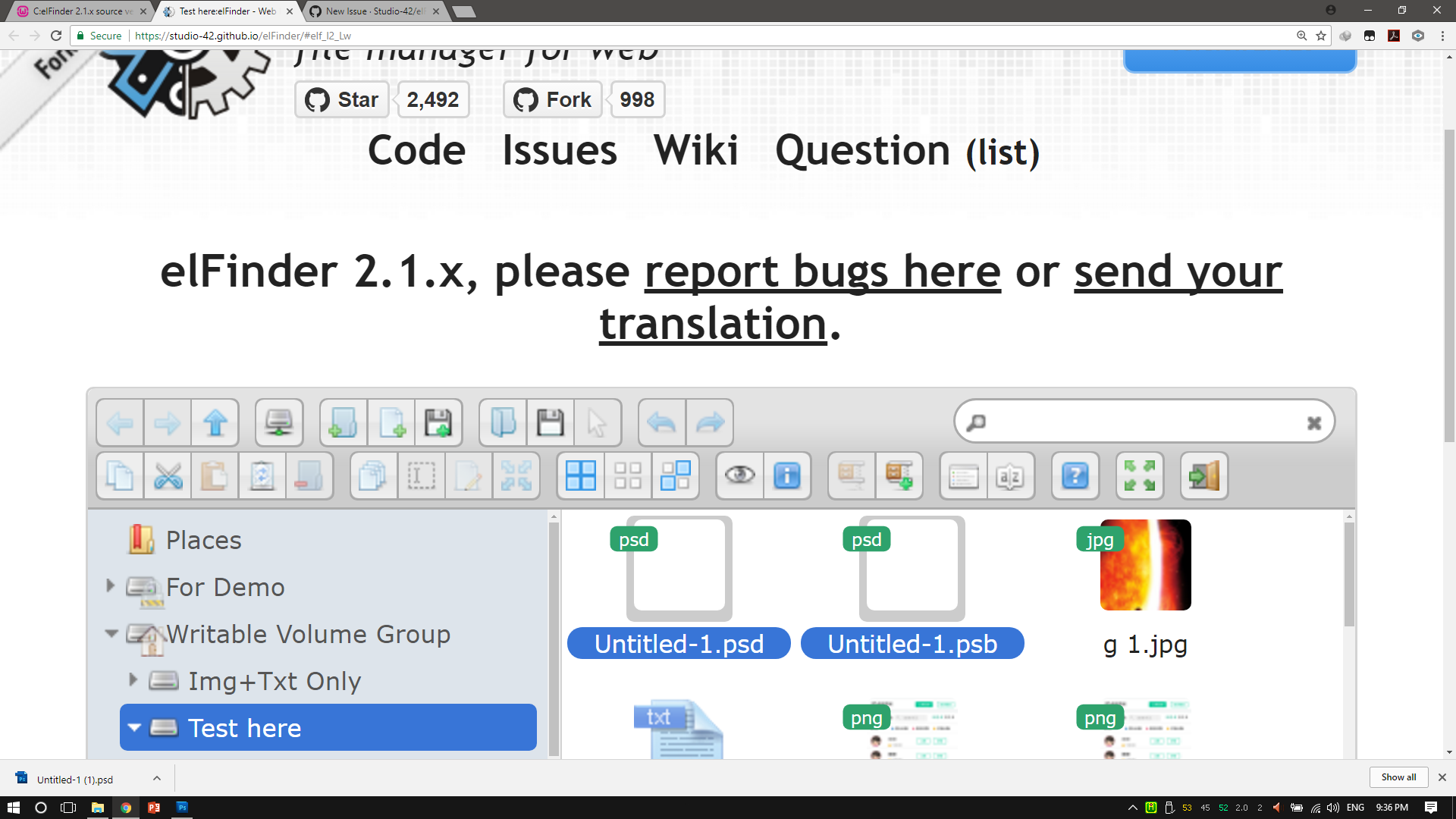 .psd & .psb are same type tag in elfinder · Issue #2185 · Studio-42/elFinder · GitHub