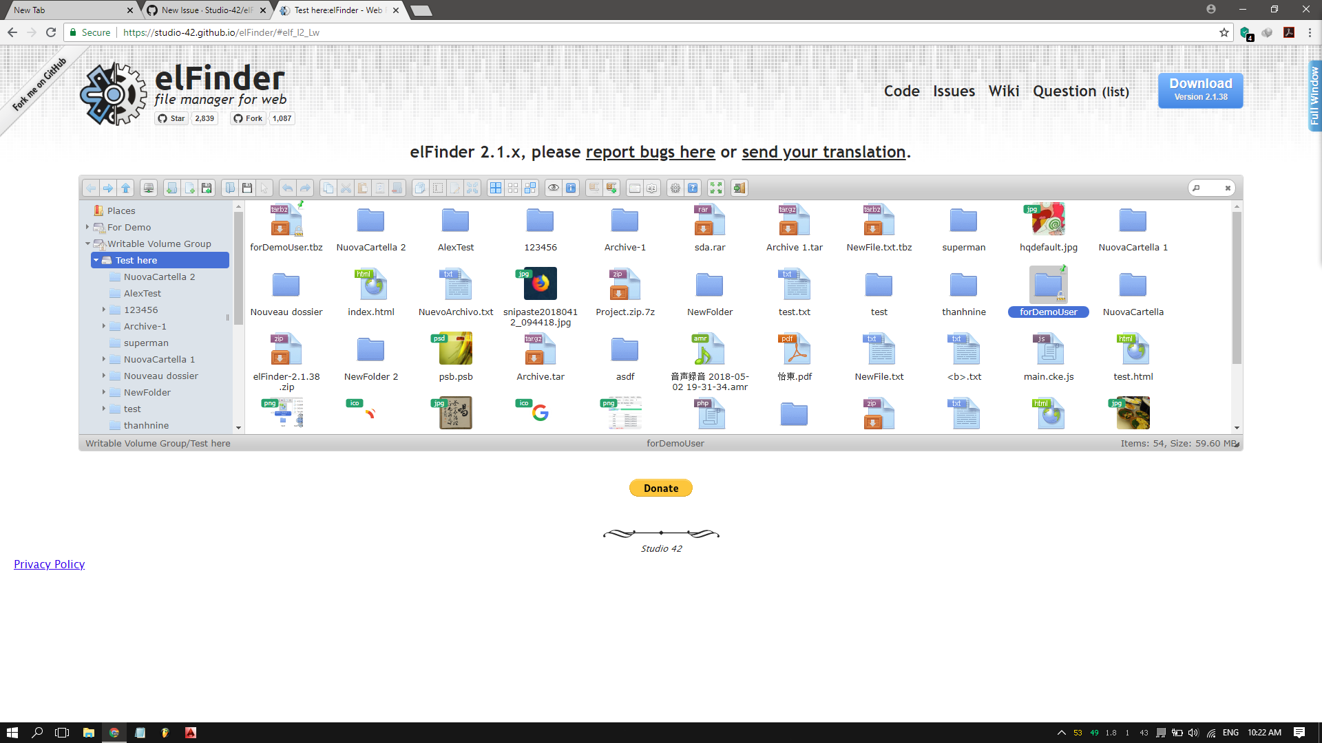 locked file detecting bug · Issue #2516 · Studio-42/elFinder · GitHub