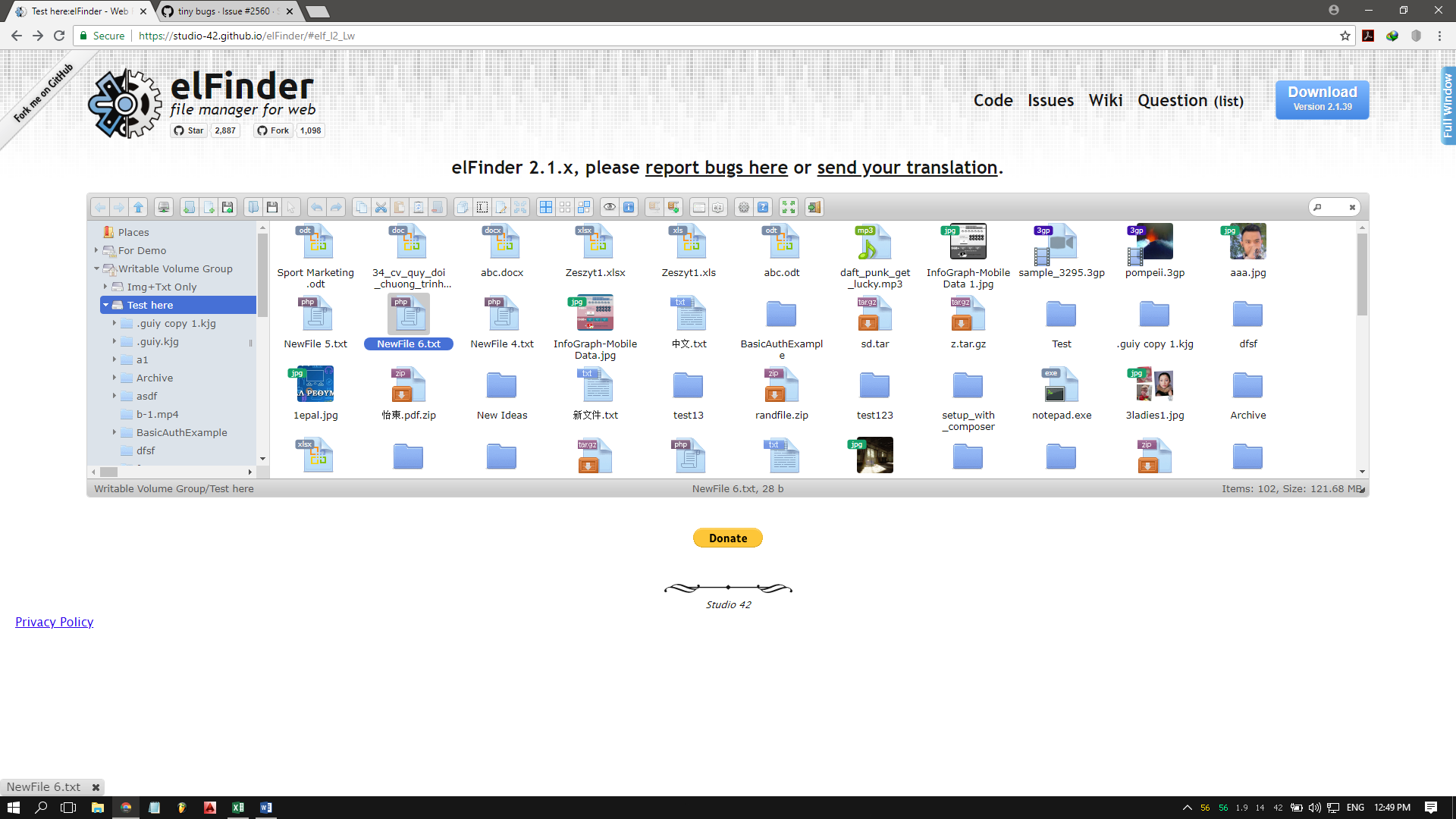 tiny bugs · Issue #2560 · Studio-42/elFinder · GitHub