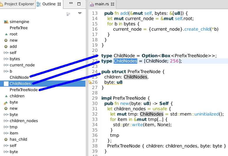 No icons in Outline for 'struct' and 'type' · Issue #225 · eclipse-corrosion/corrosion · GitHub