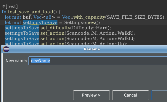 Renaming from Quick fix suggestion breaks the code. · Issue #247 · eclipse-corrosion/corrosion ...