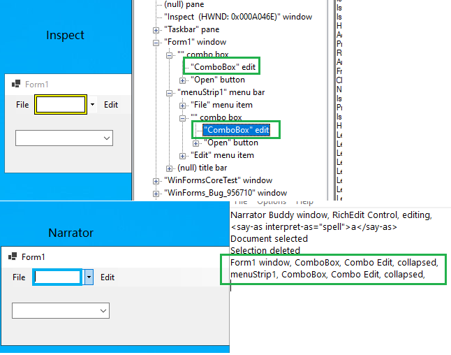 [Accessibility]: The AccessibleName property of a ToolStripComboBox ...