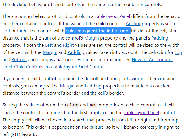 Controlmargin Values Inside A Tablelayoutpanel Incorrect · Issue 3053 · Dotnetwinforms · Github 