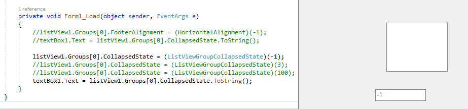 No Exception Setting An Invalid Value For `listviewgroupcollapsedstate` · Issue 3424 · Dotnet