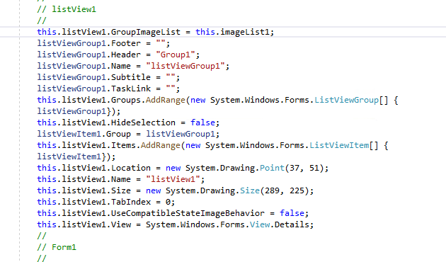 The value of ListViewGroup’s TitleImageIndex cannot be saved ...