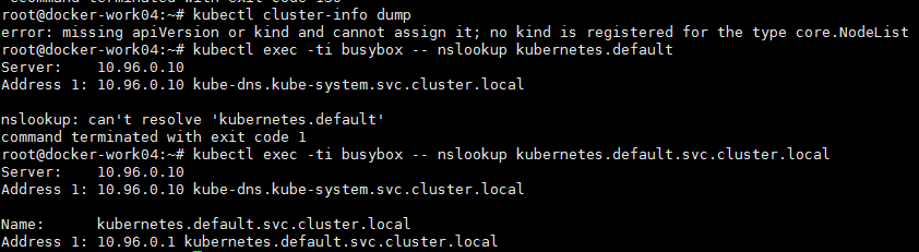 Kubectl Cluster Info Dump Doesnt Appear To Work After Kubeadm Install · Issue 65221