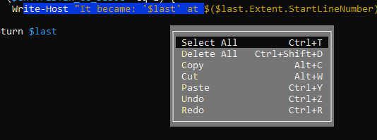 Update Edit Menu · Issue #23 · ironmansoftware/psedit · GitHub