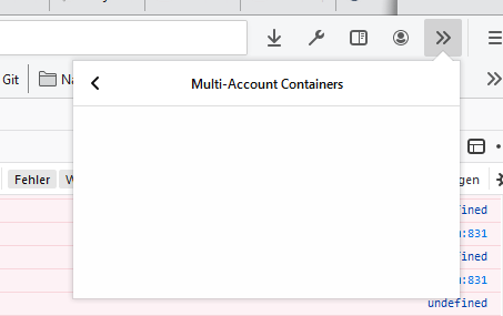 Addon Toolbar Panel does not show up when clicked · Issue #1698 · mozilla/multi-account ...