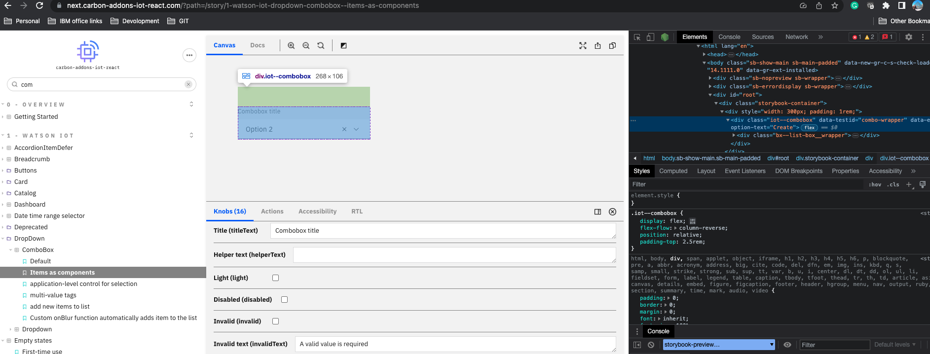 [Combobox] CSS issue causing the combobox to go next row wrong even though we dont have ...