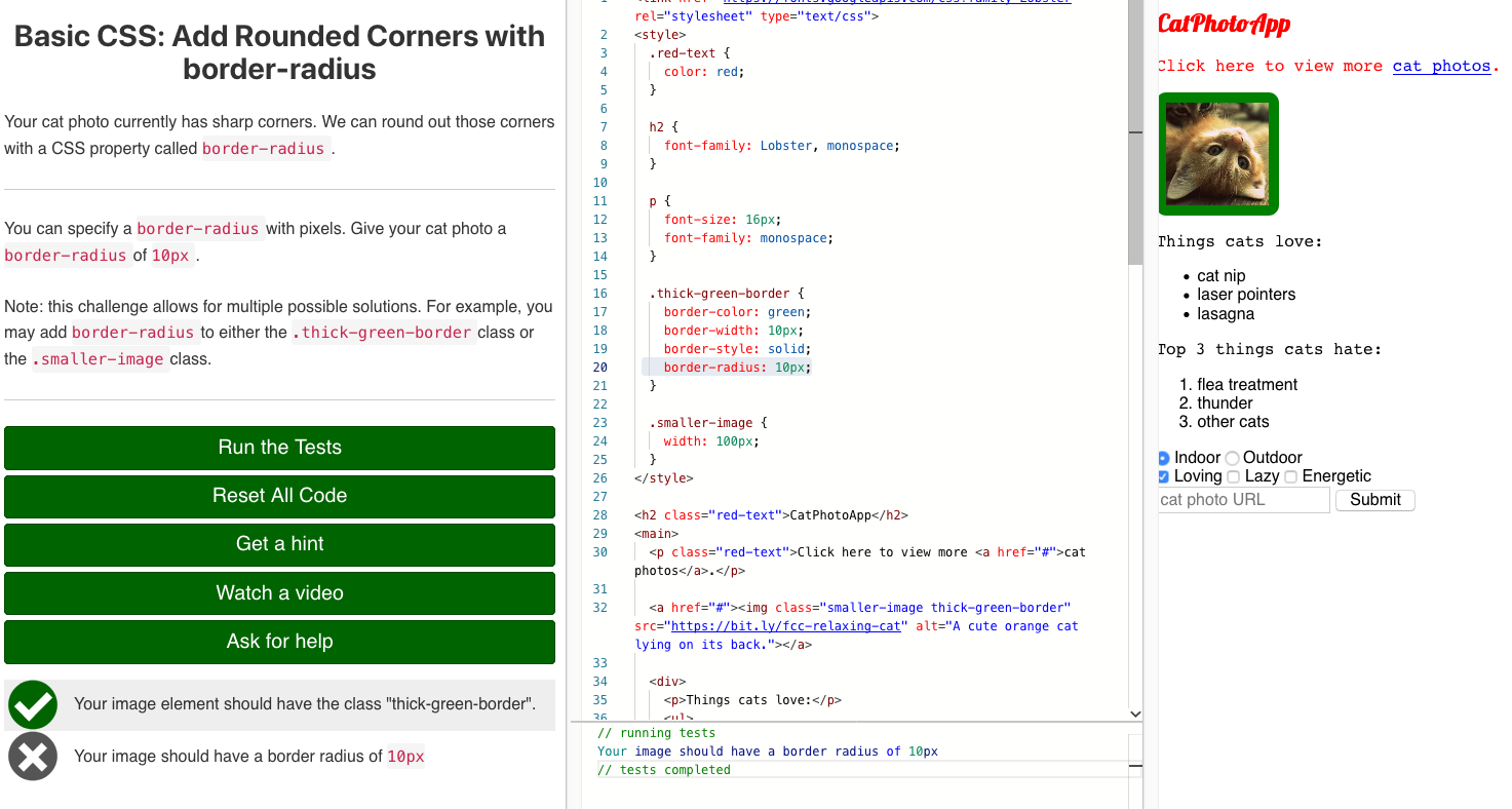[FIREFOX] Unable to pass Basic CSS: Add Rounded Corners with border-radius · Issue #34867 ...