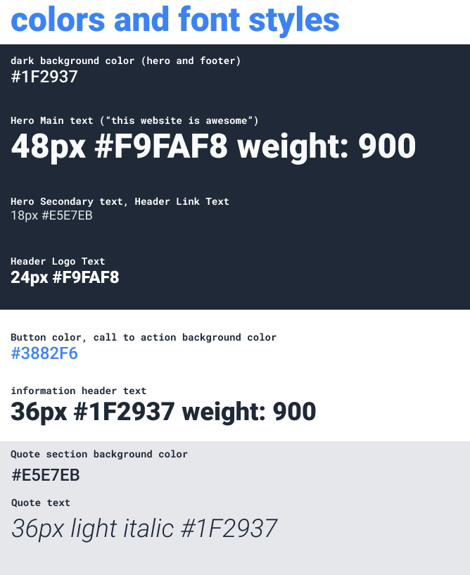 Foundations: Landing Page project instructs you to use a font style that does not exist · Issue ...