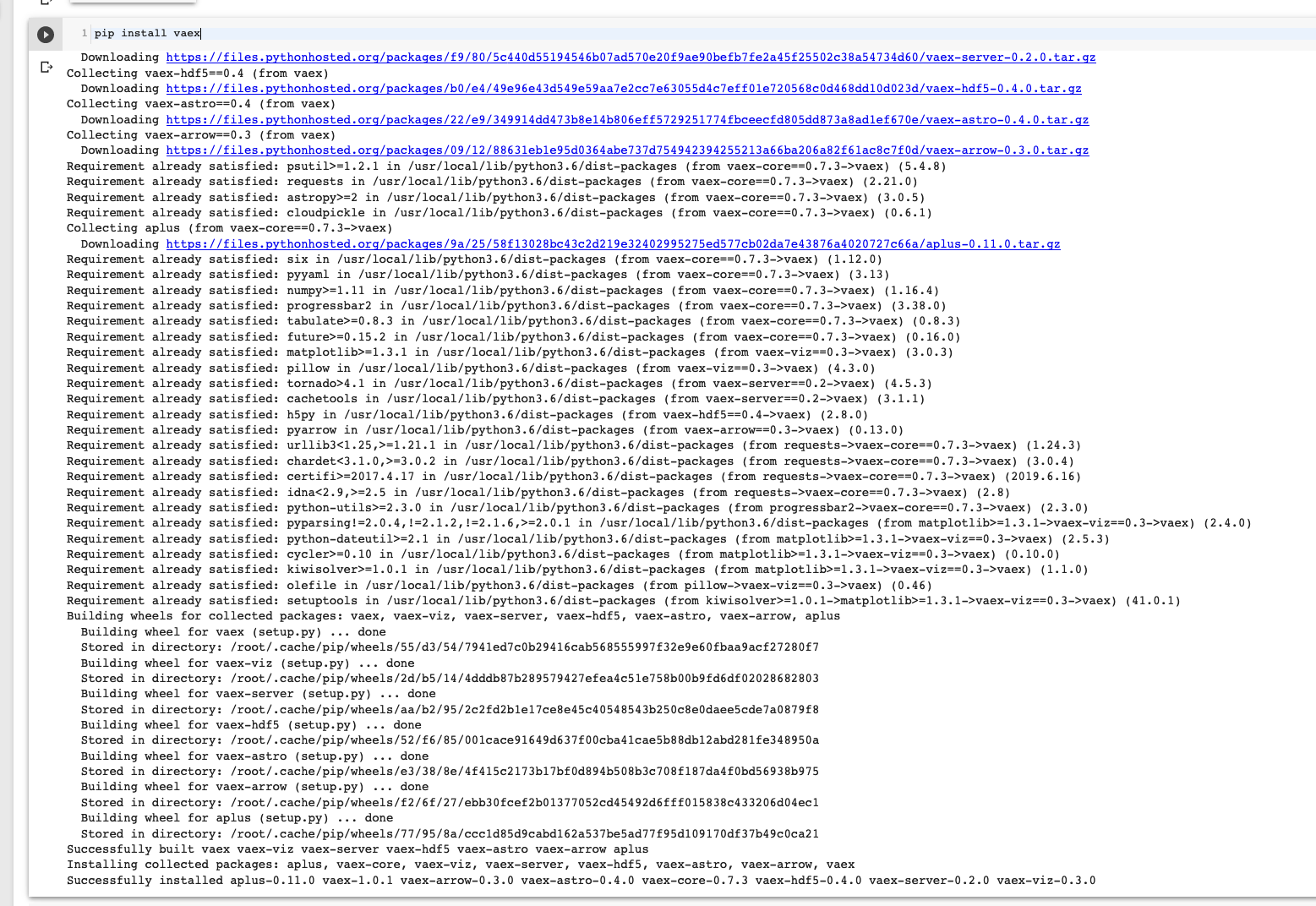 Fresh install on Colab raises issues with vaex-viz · Issue #283 · vaexio/vaex · GitHub