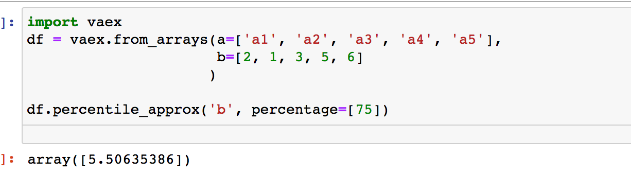 percentile_approx returns nan · Issue #844 · vaexio/vaex · GitHub