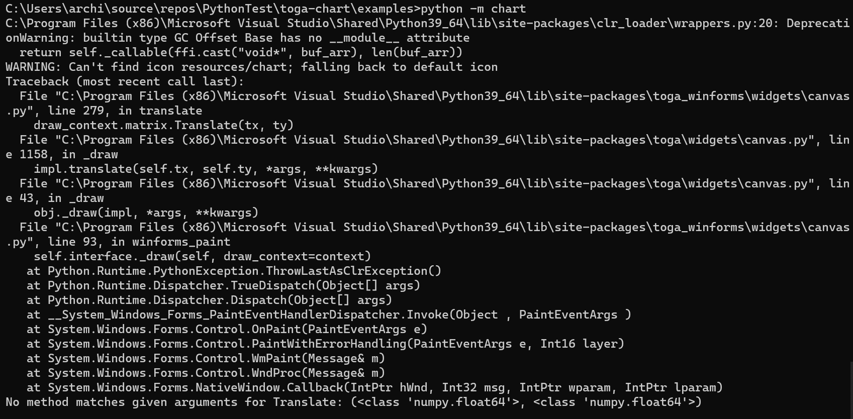 Can't show the plot · Issue #16 · beeware/toga-chart · GitHub